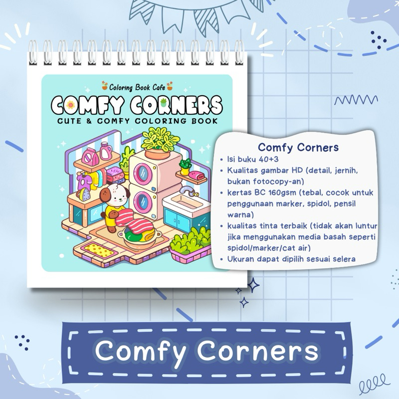 Jual Comfy Corner Cute And Comfy Coloring Book | Shopee Indonesia
