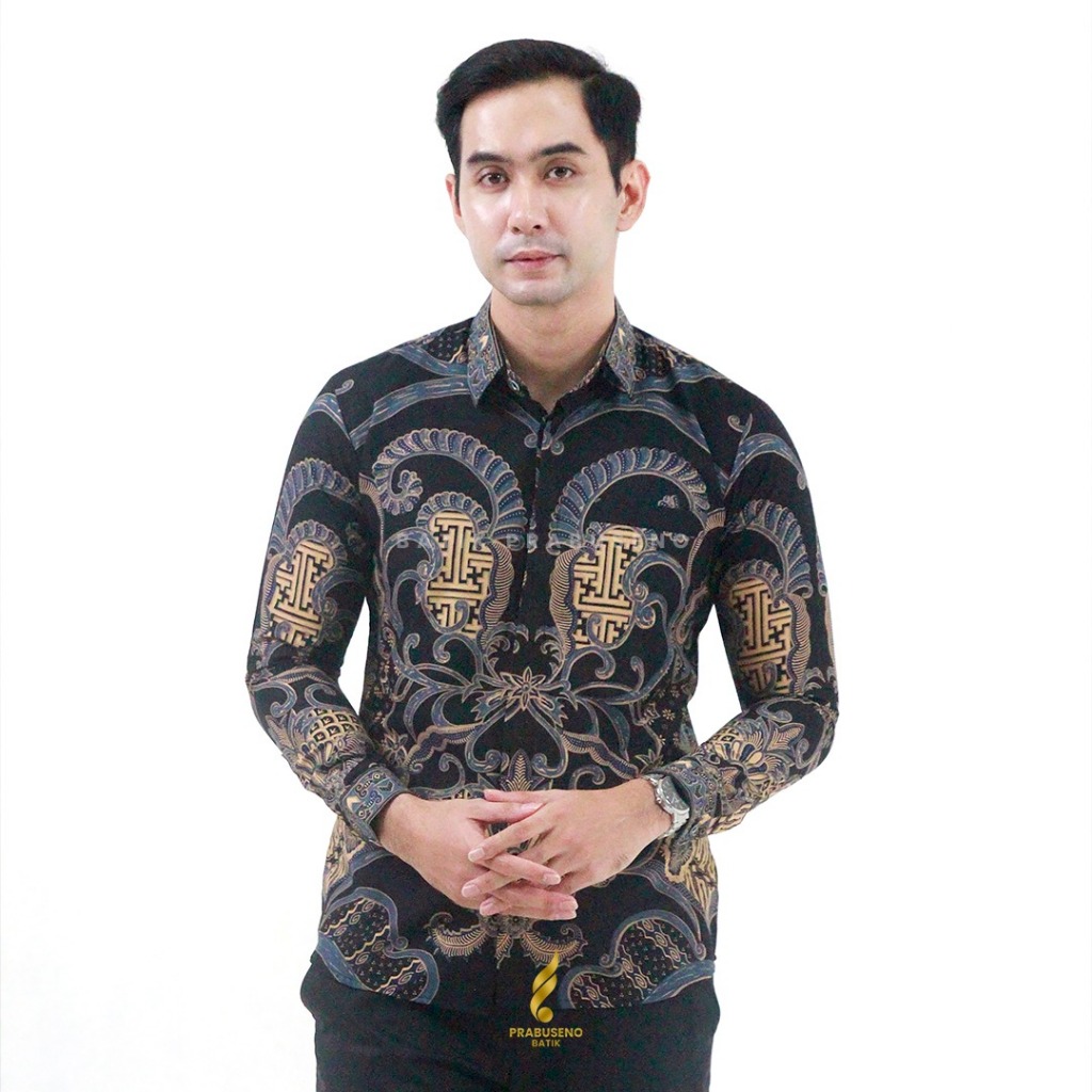 Jual RUPADHATU Baju Kemaja Batik Pria Lengan Panjang Slimfit Slim Fit ...