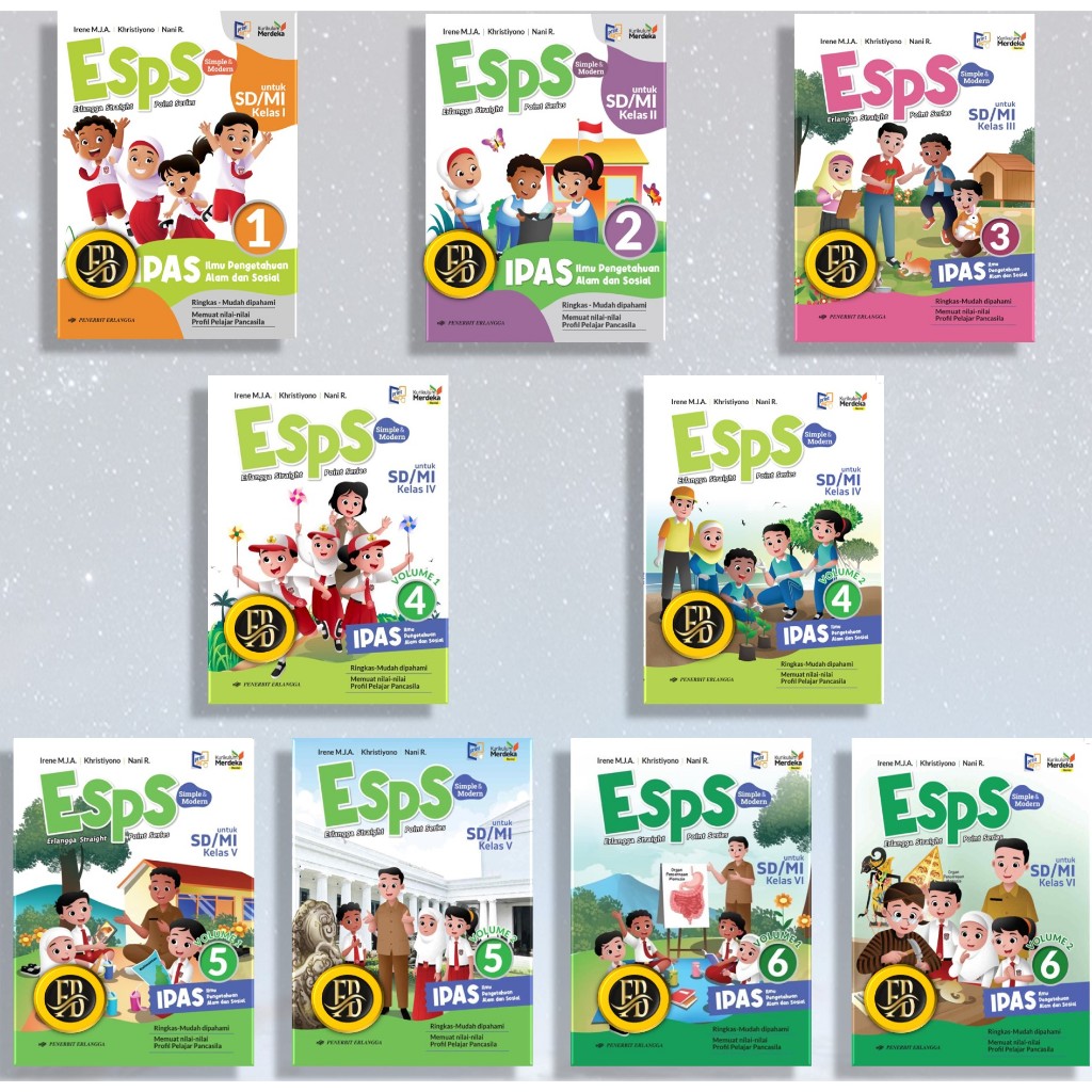 Jual [Penerbit Erlangga] ESPS IPAS KELAS 1, 2, 3 4, 5, & 6 KURIKULUM MERDEKA | Shopee Indonesia