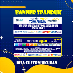 Jual BANNER SPANDUK KONTER AGEN MANDIRI B02 | Shopee Indonesia
