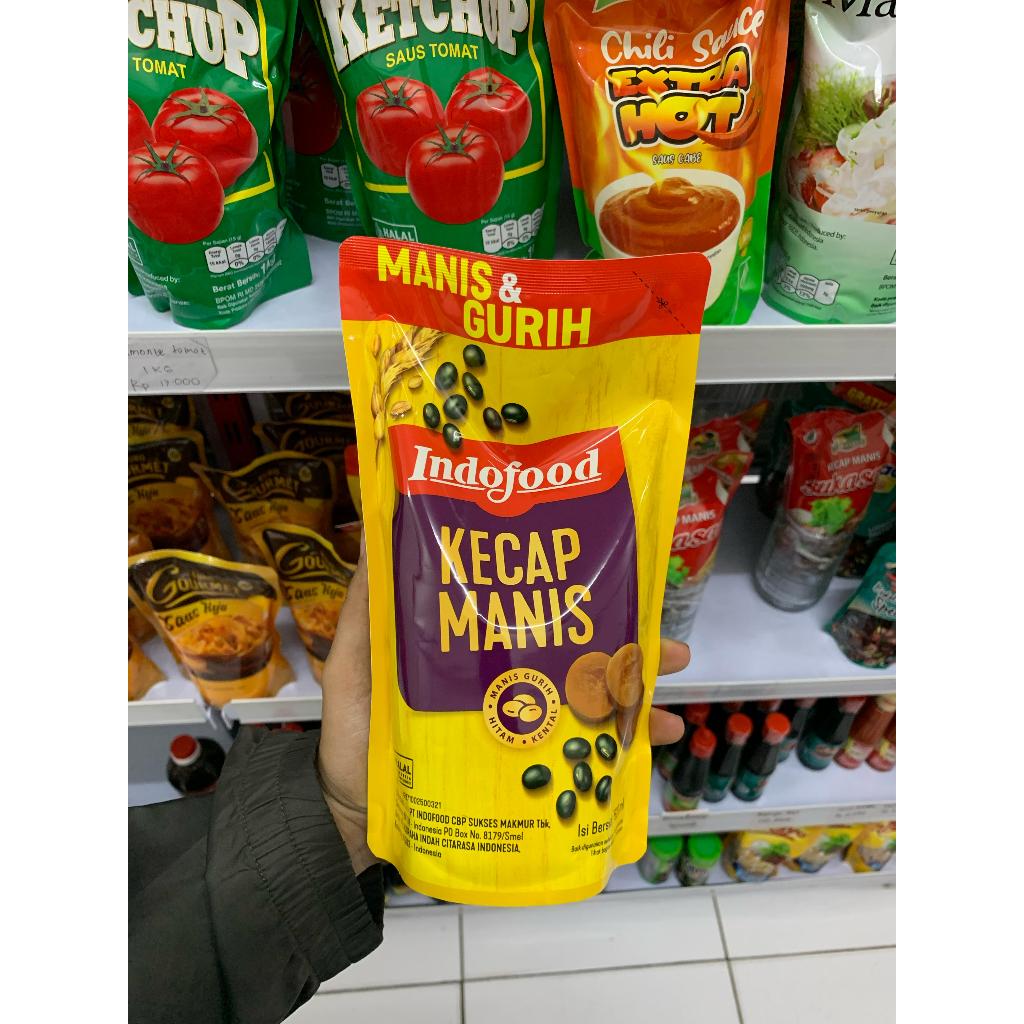 Jual INDOFOOD KECAP MANIS POUCH 520 ML/Indofood Kecap Manis Kemasan ...