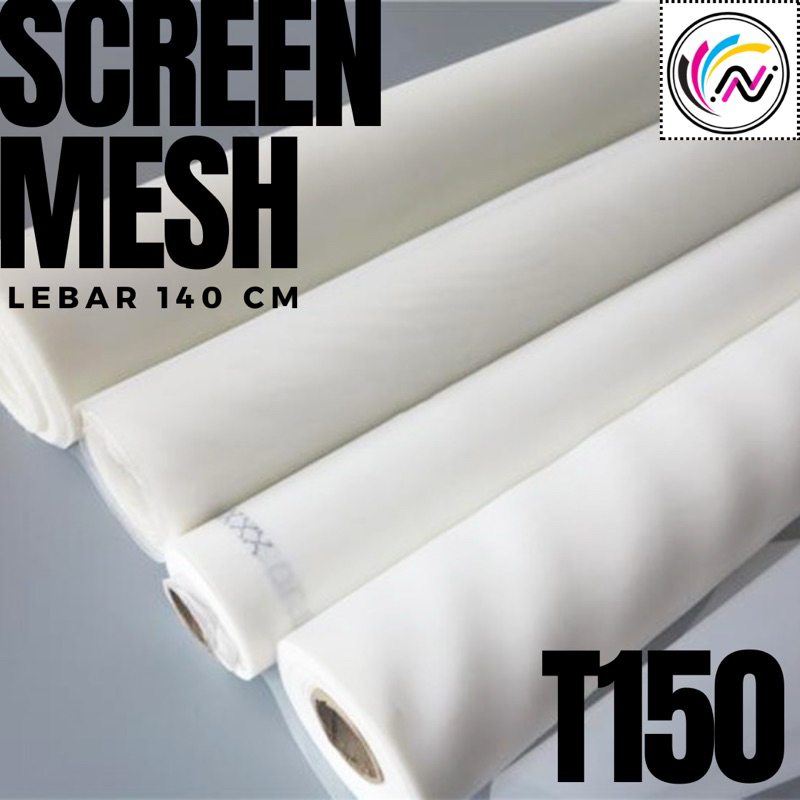 Jual Kain Screen Sablon T150 Lebar 140cm PUTIH (perMETER) | Shopee ...