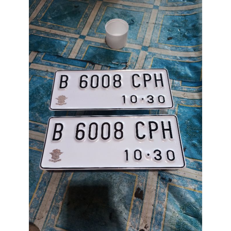 Jual Terbaru Huruf Kotak Putih Standar motor Roda Dua Bahan Rapi ...