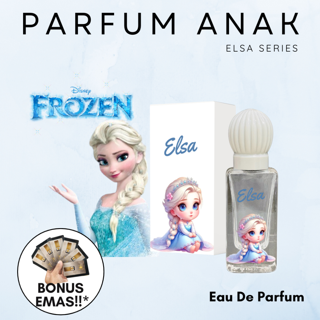 Jual PARFUM ANAK TAHAN LAMA SERI ELSA EAU DE PARFUM (EDP) / PARFUM ANAK PEREMPUAN - KIDS PERFUME ...