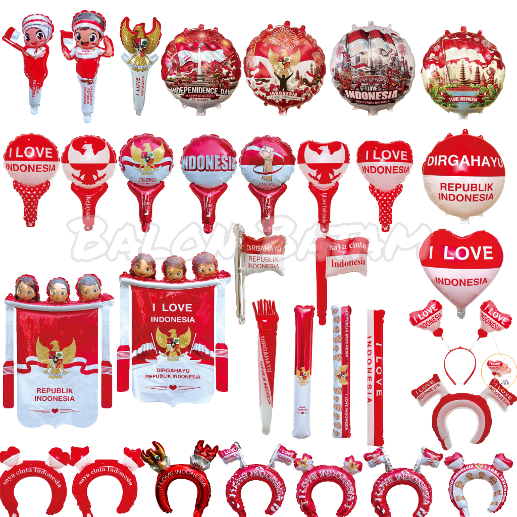 Jual Balon Foil Bando Pentungan Love Bulat Stick Panjang I love ...