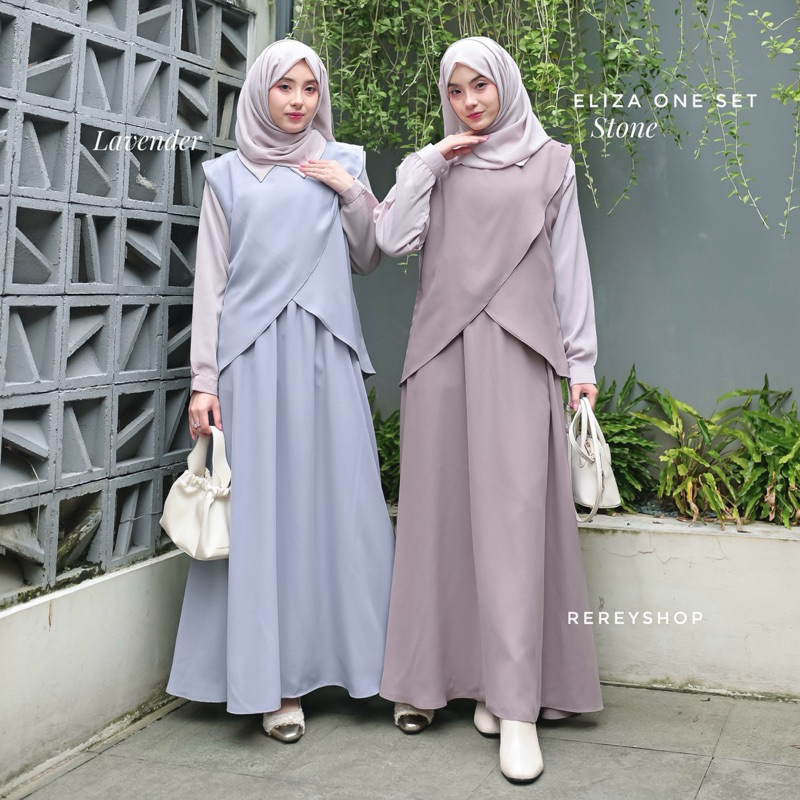 Jual Rereyshop Eliza One Set Vest dan Rok Bahan Royaltwist Premium Vest ...