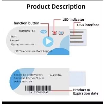 Jual USB Temperature Data Logger U-01T For Container and Cold Storage | Shopee Indonesia