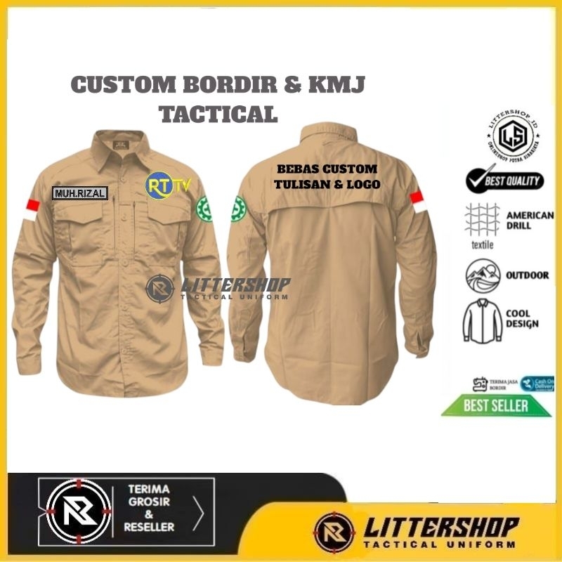 Jual Custom Bordir Husus Satuan Dan Kemeja Tactical Tangan Panjang ...