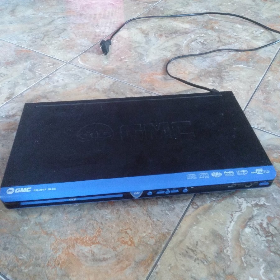 Jual DVD CD VCD PLAYER GMC BM-081P BLUE BERFUNGSI KONDISI NORMAL BOS ...