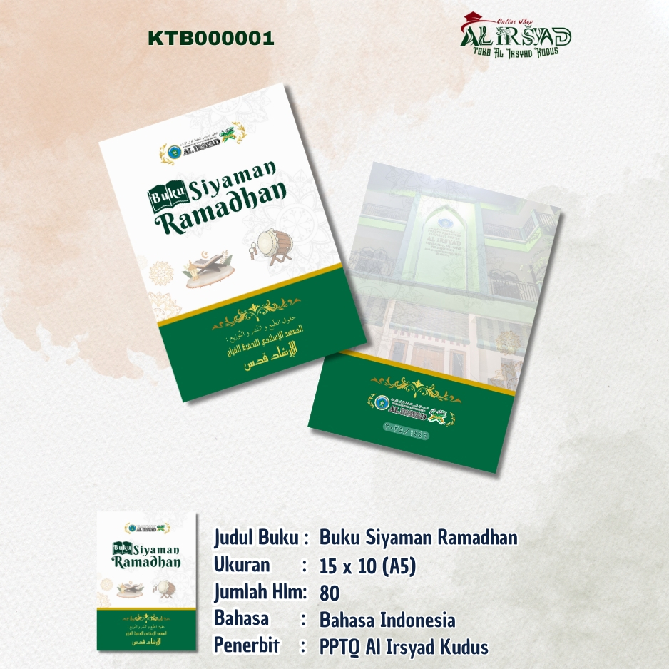 Jual BUKU SIYAMAN RAMADHAN - BUKU RAMADHAN - BUKU DOA DAN FADHILAH ...