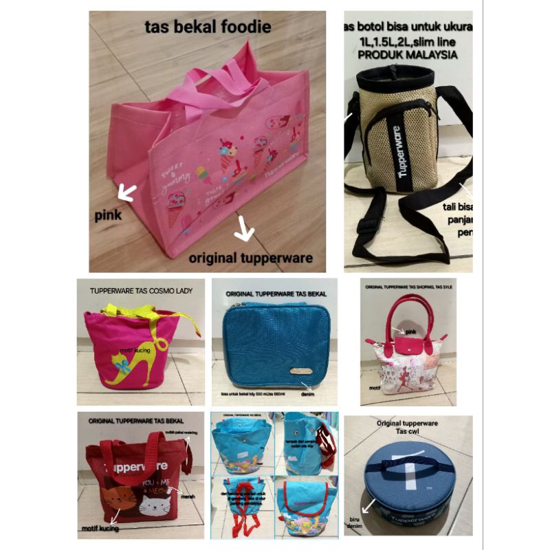 Jual ORIGINAL TUPPERWARE TAS BEKAL/BOTOL | Shopee Indonesia
