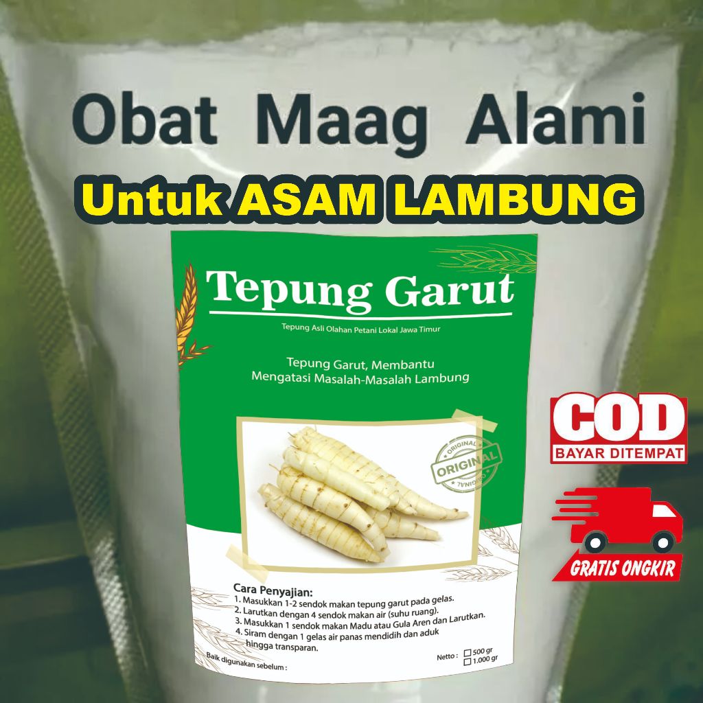 Jual Tepung Garut 500g / tepung pati garut / tepung garut / pati garut ...