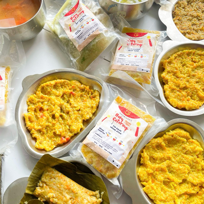 Jual CATERING MENU LENGKAP MPASI 200gr bubur tim ( 1 pack berisi 1 atau ...