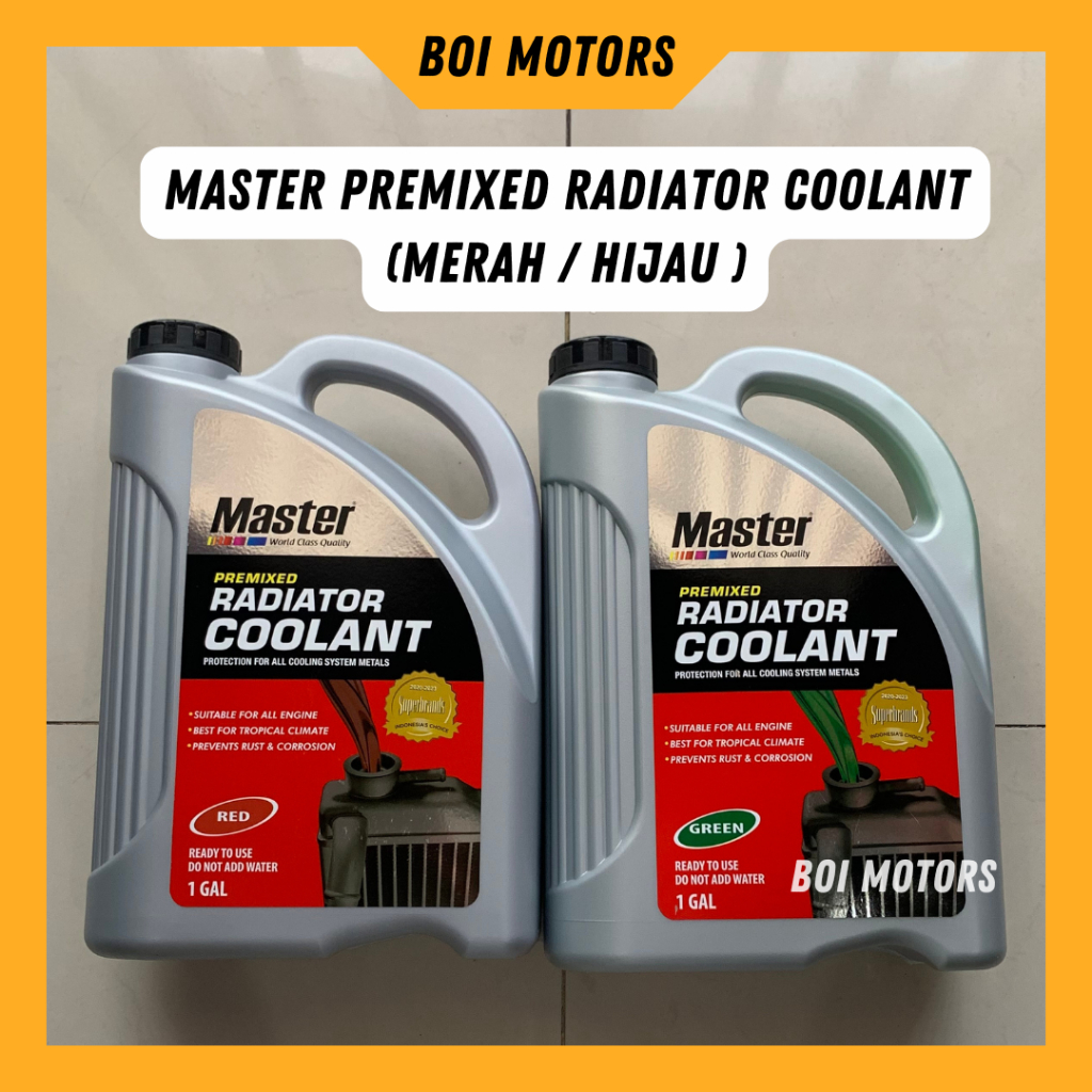 Jual [GALON] -- MASTER PREMIXED RADIATOR COOLANT WARNA (MERAH / HIJAU ...