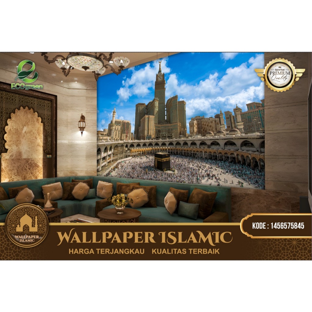 Jual Wallpaper & Wallstiker Custom 3D Tema Mekkah | Madinah | Ruang ...