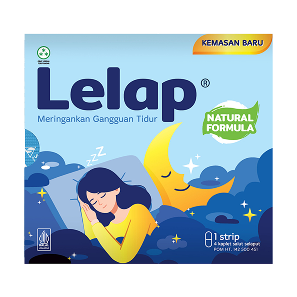 Jual LELAP MERINGANKAN GANGGUAN TIDUR - 1 STRIP 4 KAPLET | Meringankan Gangguan Tidur & Insomnia ...