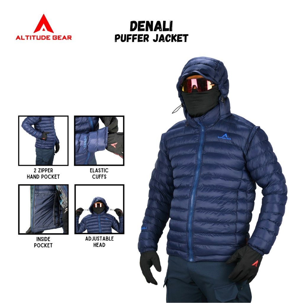 Jual Altitude Gear Denali Jaket Gunung Pria Wanita Gelembung Dacron ...