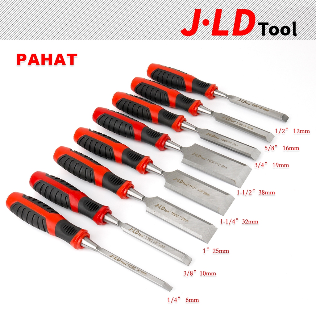 Jual 【Promo】JLD Pahat Tukang Kayu (6-38mm) Wood Chisel Tools Pahat ...
