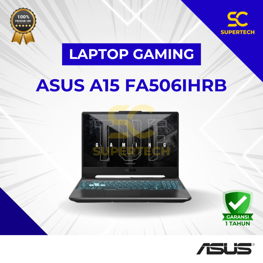 Jual ASUS TUF GAMING A15 FA506IHRB-R565B6T-O11 R5 4600H 8GB 512SSD 15 ...