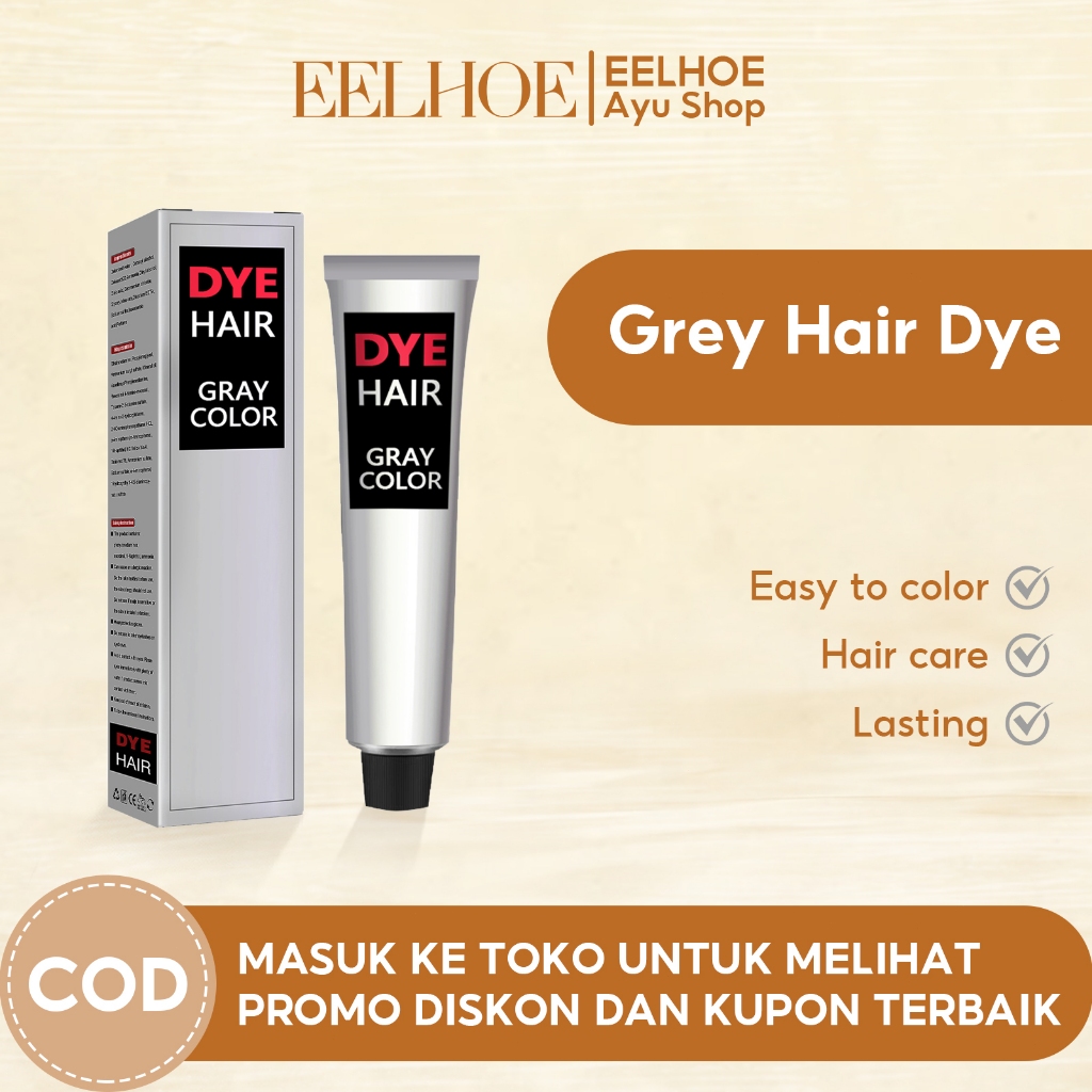 Jual EELHOE cat rambut ash grey 100ml Cat Pewarna Rambut Abu Grey ...