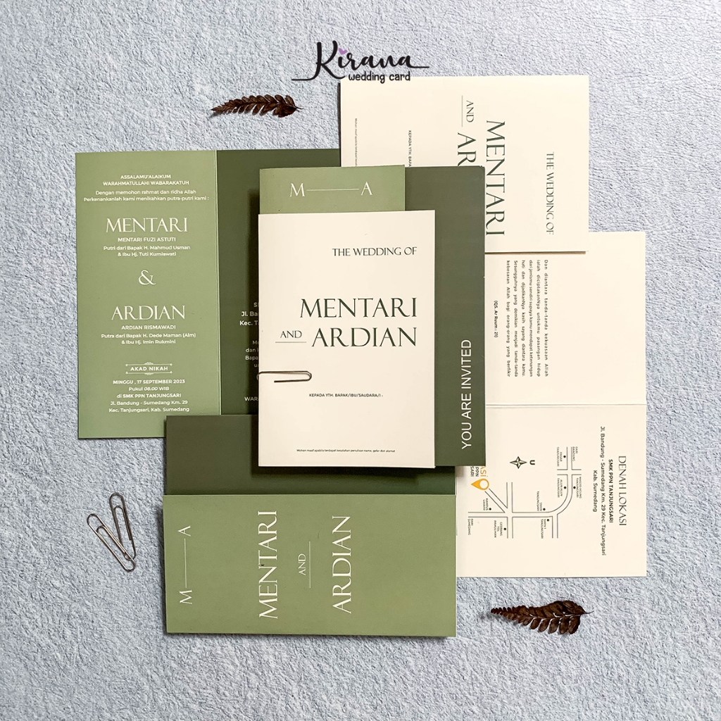 Jual Undangan Soft Cover Modern Minimalis | Undangan Custom | Undangan ...