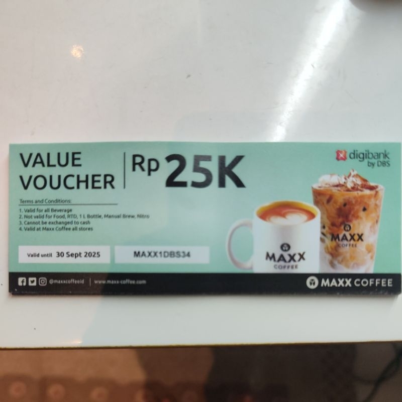 Jual voucher maxx coffee/voucher diskon 50%/voucher kopi/voucher cafe ...