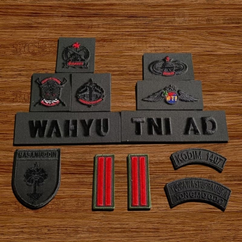 Jual Bordir Papan Nama PDL TNI AD & AL (Costume Full 1 Set Baju) | Shopee Indonesia