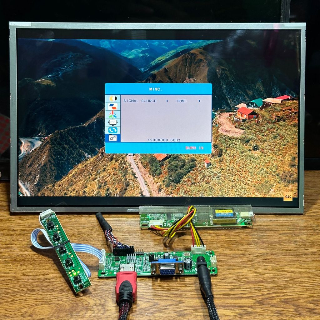 Jual 1280x800 - Universal Mainboard Monitor HMDI VGA Ex Layar LCD LED ...