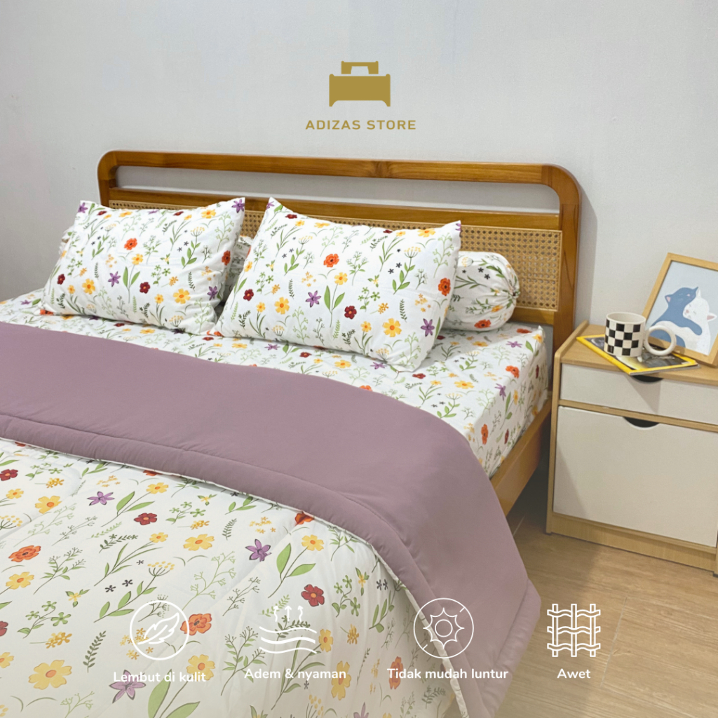 Jual Adizas Store - Bedcover Two Tone Set 180x200 Queen Tinggi 30 cm ...