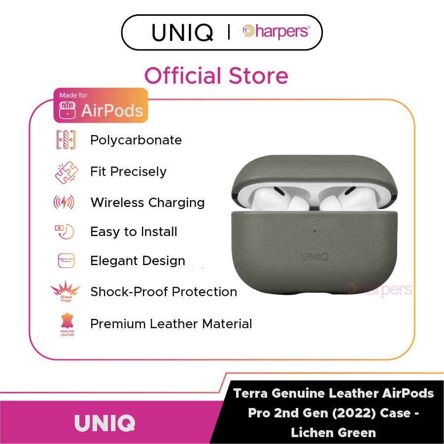 Jual UNIQ Terra Genuine Leather AirPods Pro 2nd Gen (2022) Case AirPods ...