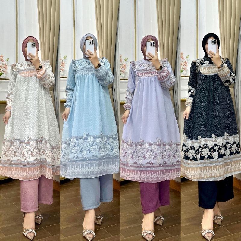 Jual *bdr setcel long tunik | Shopee Indonesia