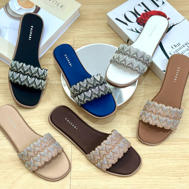 Jual Sandal Wanita LOVI Tali Teplek Kasual Terbaru by Calvari Sendal ...