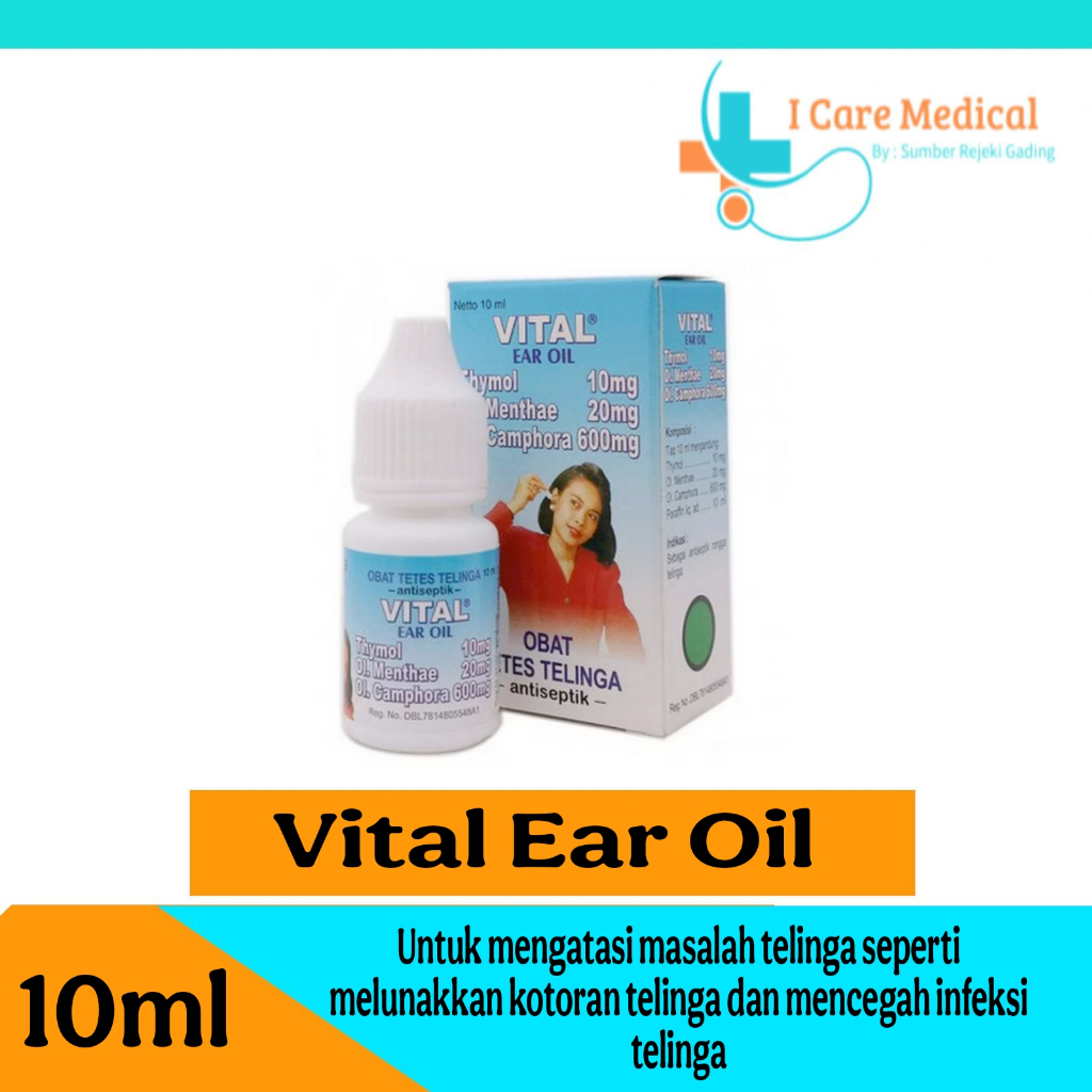 Jual Vital Ear Oil 10 ml - Membantu membersihkan kotoran dalam telinga ...