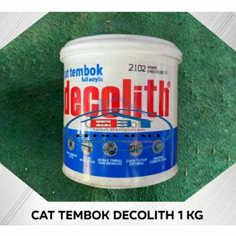 Jual Cat Tembok Decolith 1 Kg Full Acrylic | Shopee Indonesia