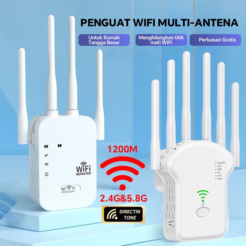 Jual 1200Mbps WiFi Signal Booster WIFI Repeater Wireless Router ...