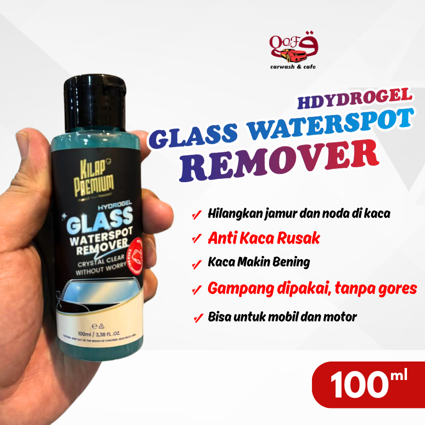 Jual Hydrogel Glass Waterspot Remover Pembersih Jamur Air Di Kaca Dan Body Mobil Kilap Premium ...