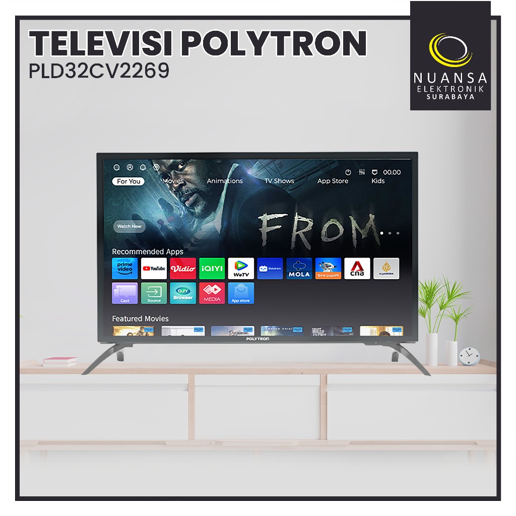 Jual POLYTRON 32 Inch Smart TV PLD 32CV2269 / PLD32CV2269 ( NEW PRODUCT 2025 ) | Shopee Indonesia