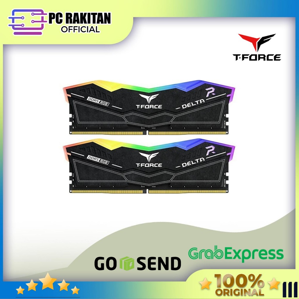Jual TEAM T-FORCE DELTA RAM LONGDIMM DDR5 32GB (16GBX2) 6000MHZ RGB ...