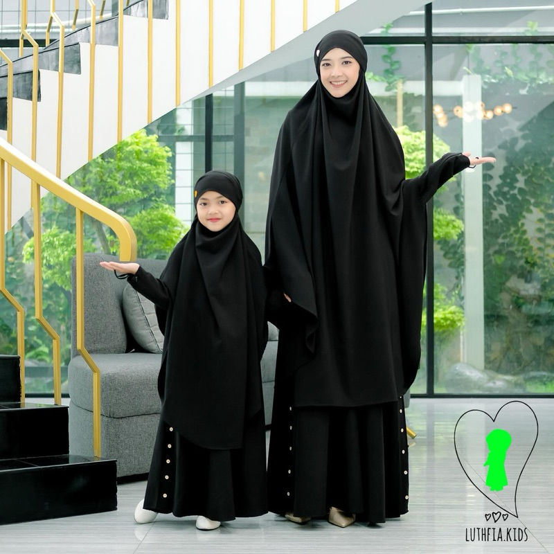 Jual Luthfia kids-Gamis Couple Mom and Kids/MIRABELLA SET FREE CADAR ...