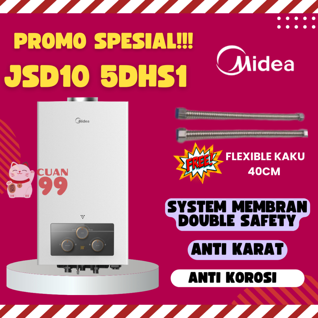Jual MIDEA Water Heater Gas JSD 10-5DHS1 | Shopee Indonesia