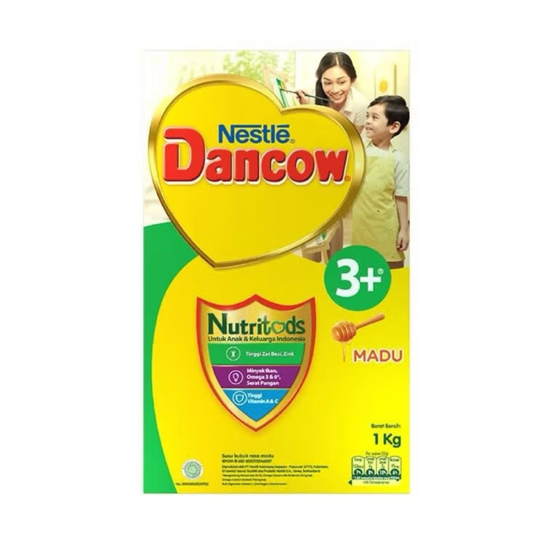 Jual susu formula bubuk Dancow anak usia 3-5 tahun berat 1kg | Shopee ...