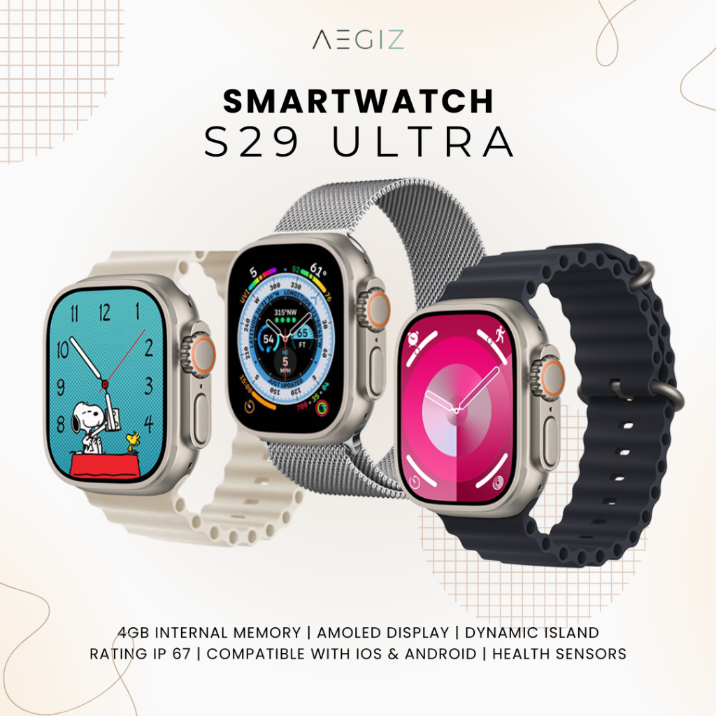 Jual [SMARTWATCH 4GB] Smartwatch Aegiz S29 Ultra | Dynamic Island ...