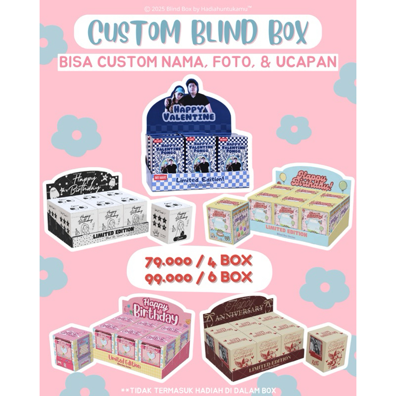 Jual Custom Blind Box || Hadiah Ulang Tahun || Hadiah Anniversary || Hadiah Valentine ...