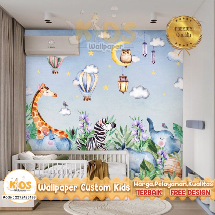 Jual Wallpaper Custom 3D Tema Animal | Animasi Kartun Anak | Wallpaper ...