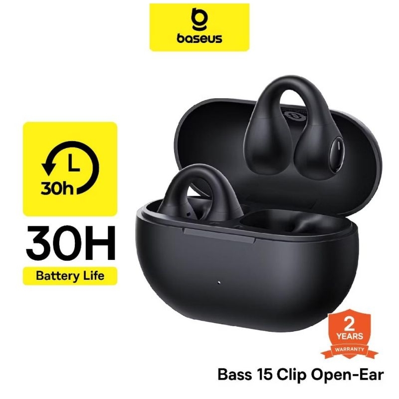 Jual Baseus TWS Bowie 15 Clip Open-Ear OWS Earphones Headset Bluetooth ...