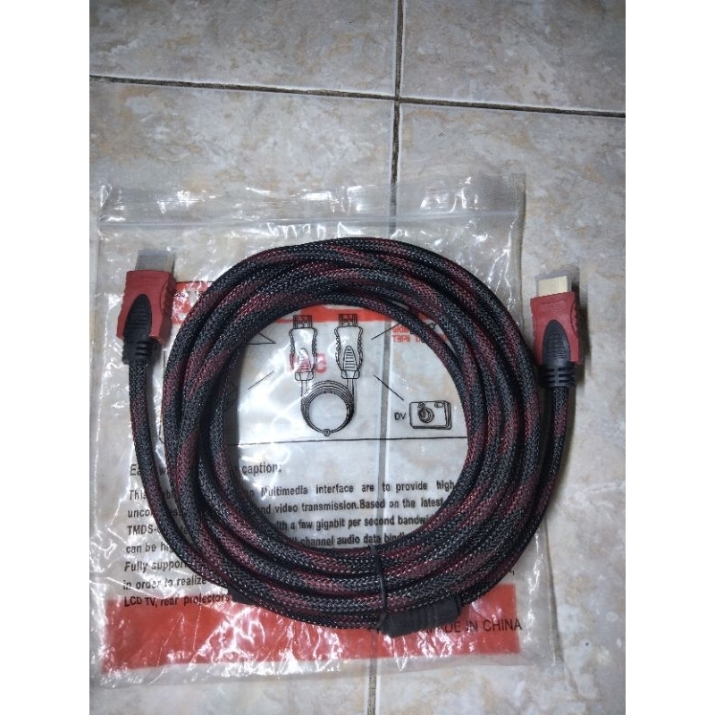 Jual KABEL HDMI TO HDMI PANJANG : 5 METER | Shopee Indonesia