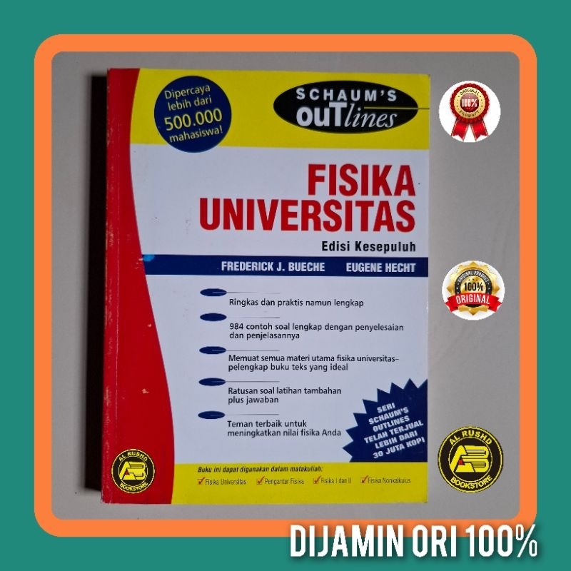 Jual Buku (ORI 100%) Teori dan Soal-soal FISIKA UNIVERSITAS (Schaum ...