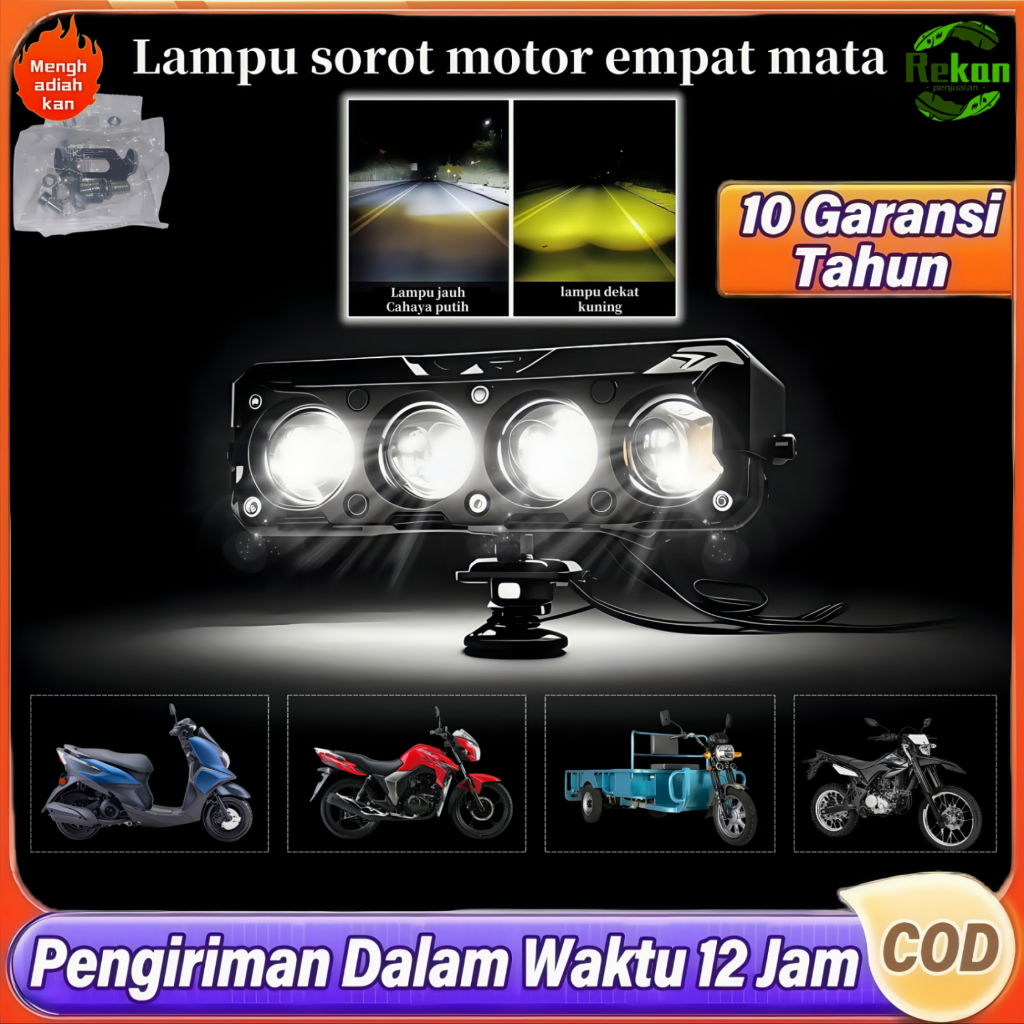Jual Lampu sorot motor /Lampu sorot lensa intensitas tinggi /Lampu ...