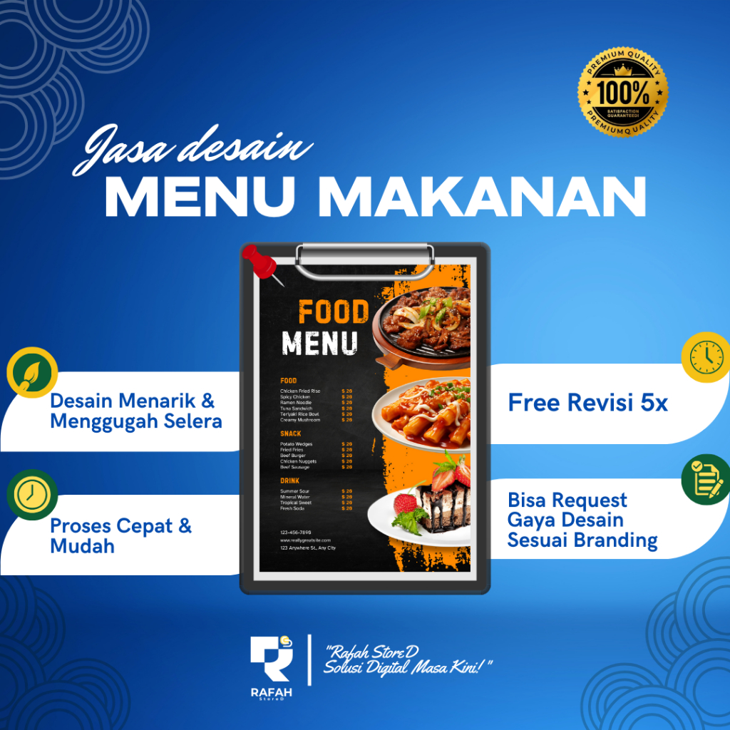 Jual JASA DESAIN MENU MAKANAN | Menu Estetik & Profesional untuk ...