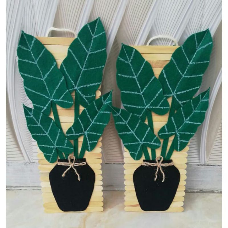 Jual Hiasan dinding dari stik es krim prakarya sekolah kerajinan dari stik es krim | Shopee ...